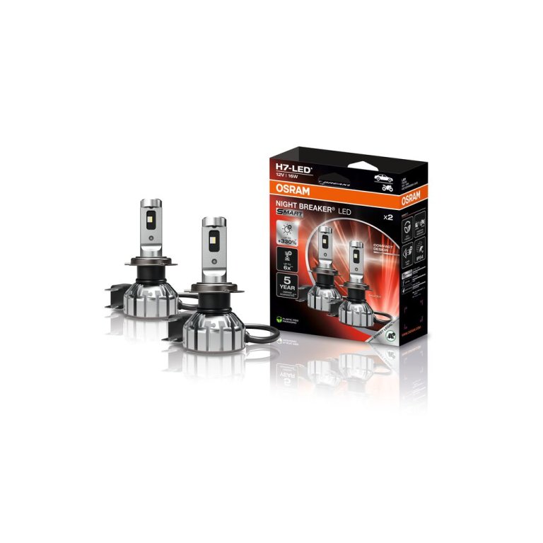 Osram Night Breaker H7 LED Smart 2db +330% Fényerő - Royal Tuning Autó ...